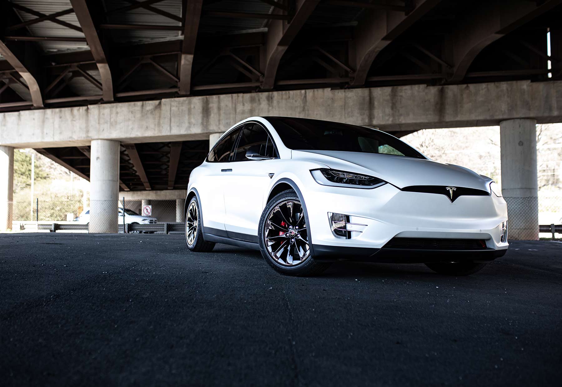 Tesla Model X (Stealth White) Window Tinting - SunStoppers.com