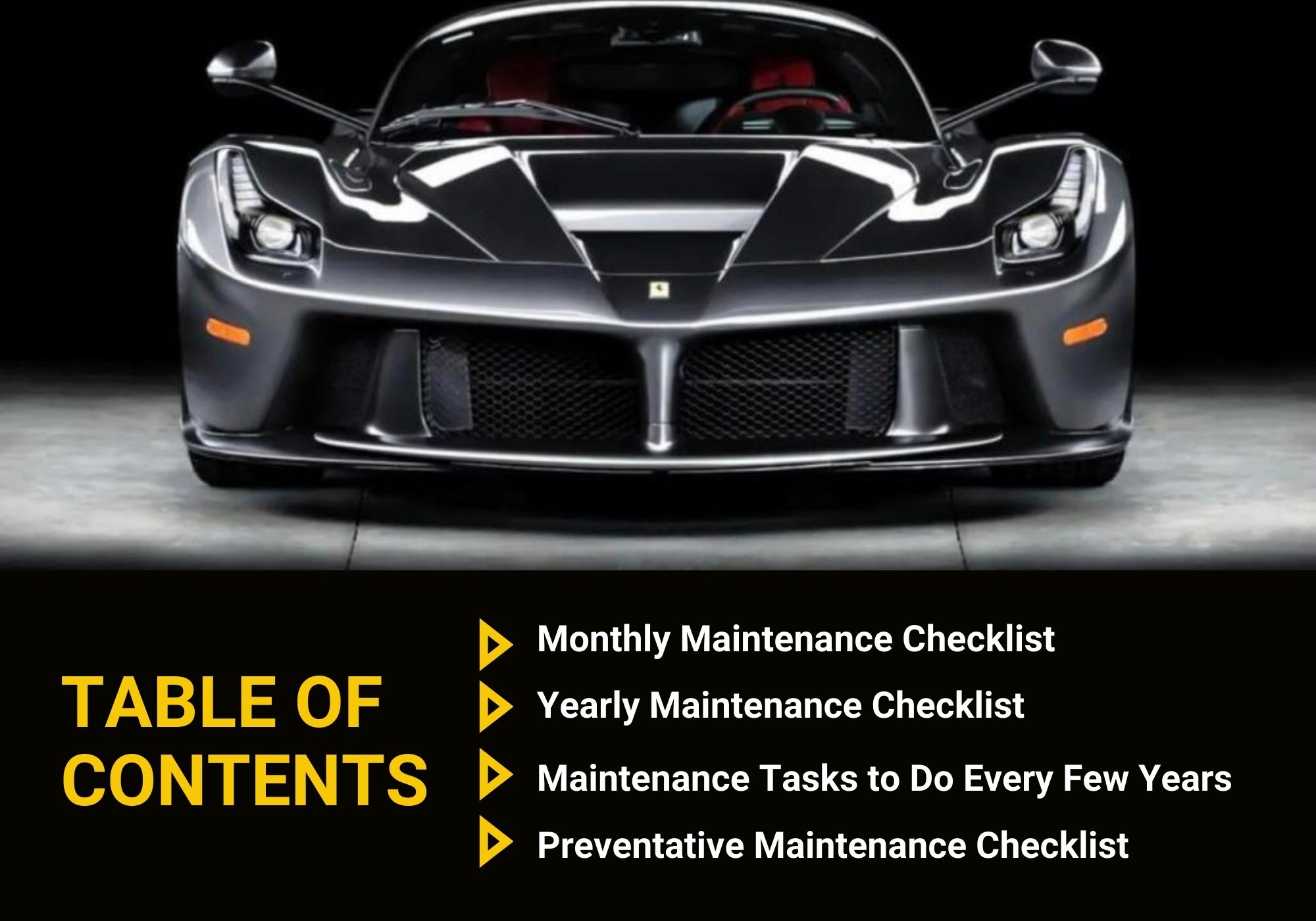 Comprehensive Vehicle Maintenance Checklists - Sun Stoppers