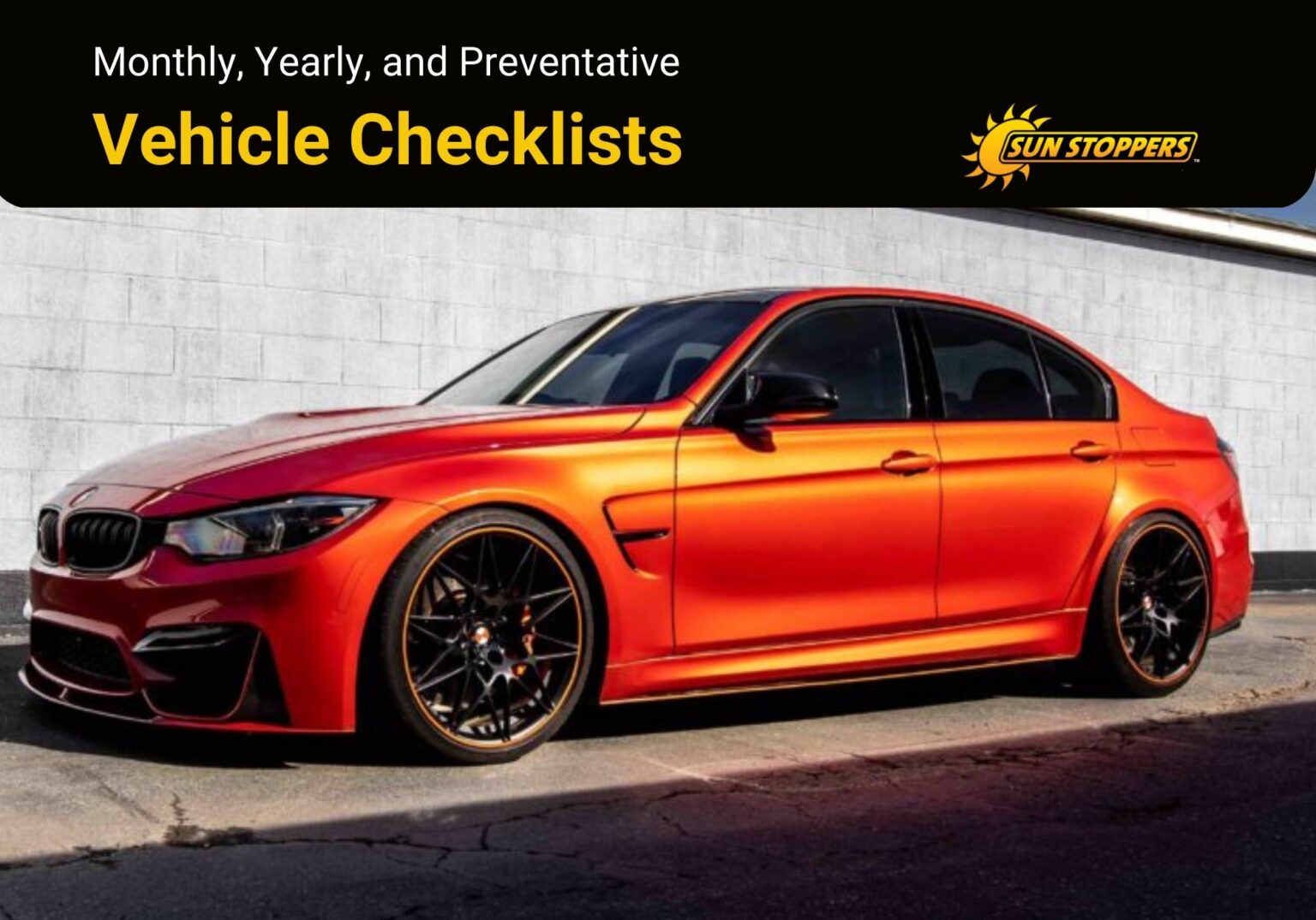 Comprehensive Vehicle Maintenance Checklists - Sun Stoppers